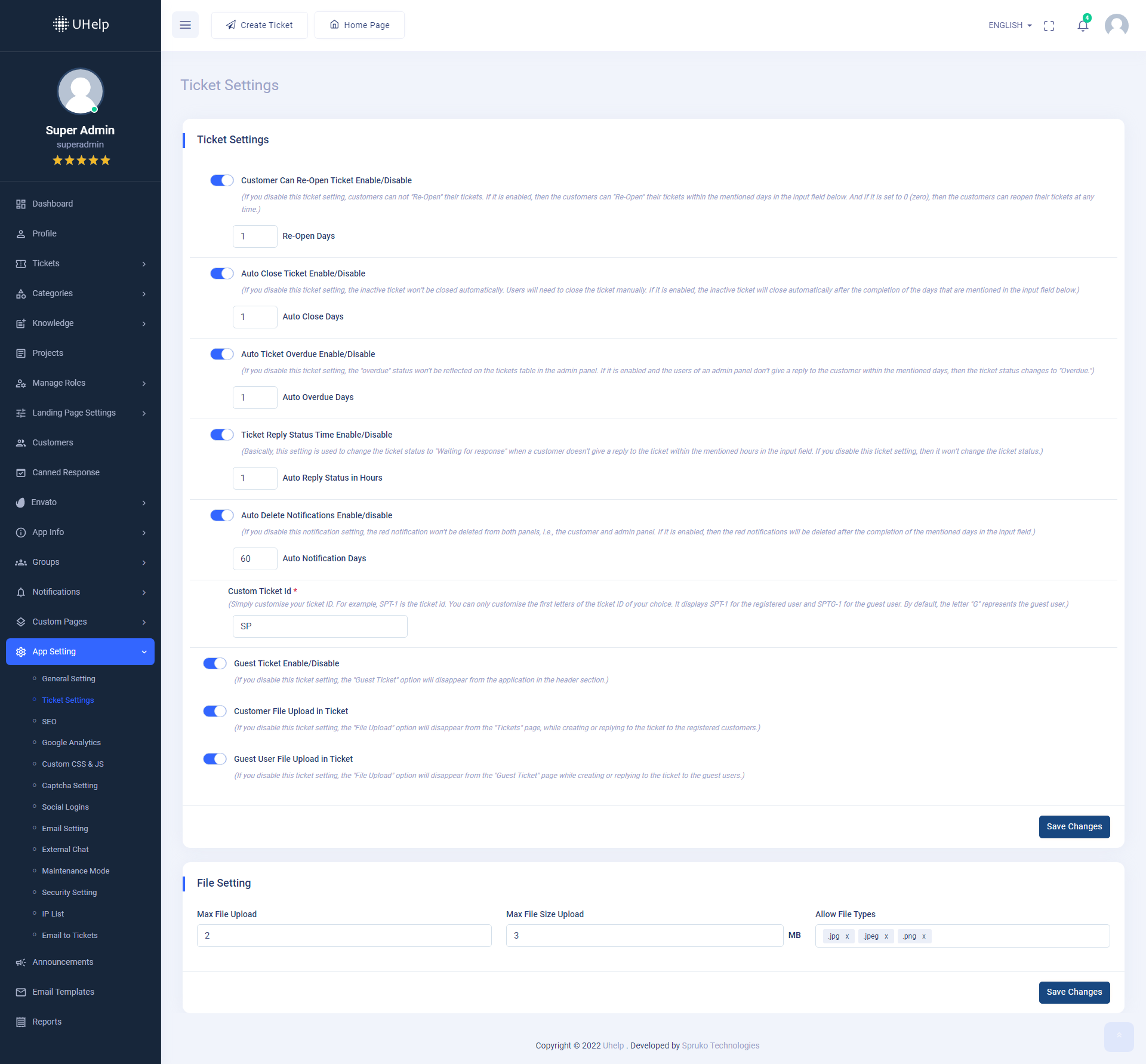 Uhelp - Helpdesk Support Ticketing System by SPRUKO | CodeCanyon